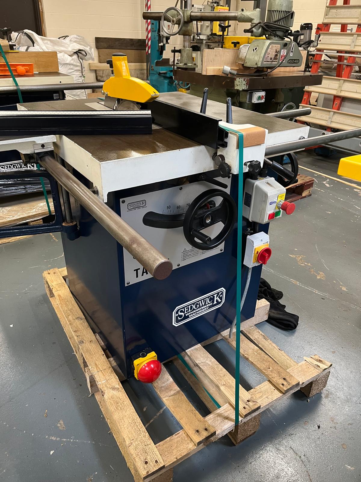 Sedgwick TA315 Ripsaw with sliding table - MJ Woodworking Machinery Ltd